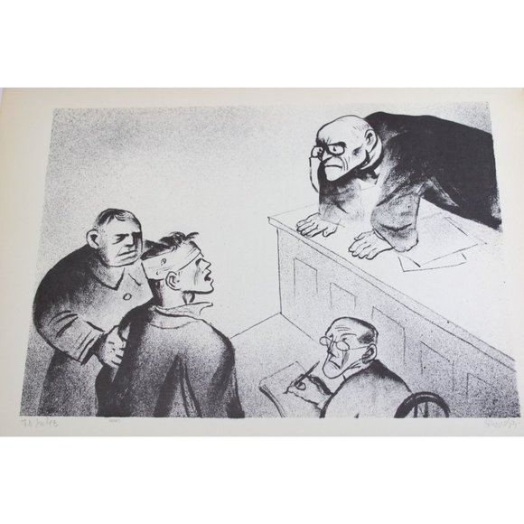 William Gropper | Art | William Gropper Print The Judge Vintage 7735 ...